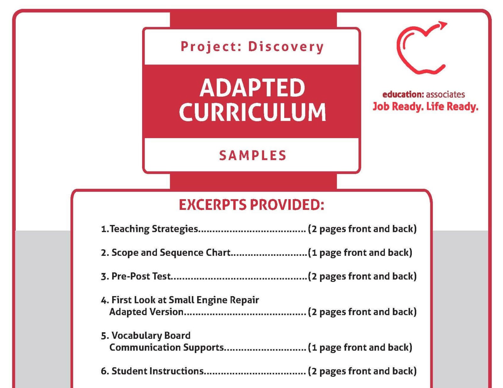 Curriculum Samples - Education Associates